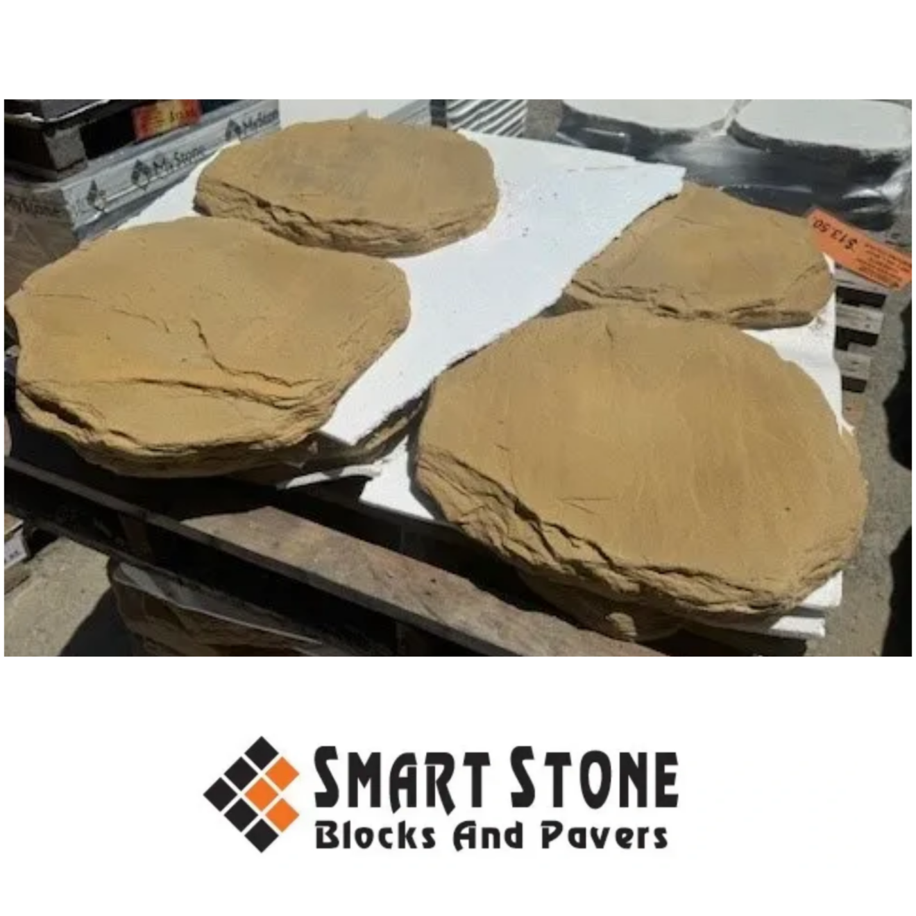 Smart Stone Garden Stepper – Sandstone Colour – Smart Stone Blocks ...