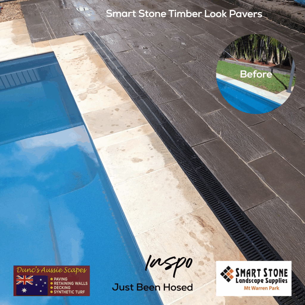 SmartStone Timberstone 660 x 220 x 40mm Paver Stepper Iron Bark – Smart ...