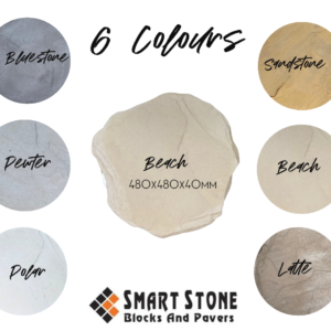 SmartStone Garden Stepper – Latte – Smart Stone Blocks & Pavers Buy Online